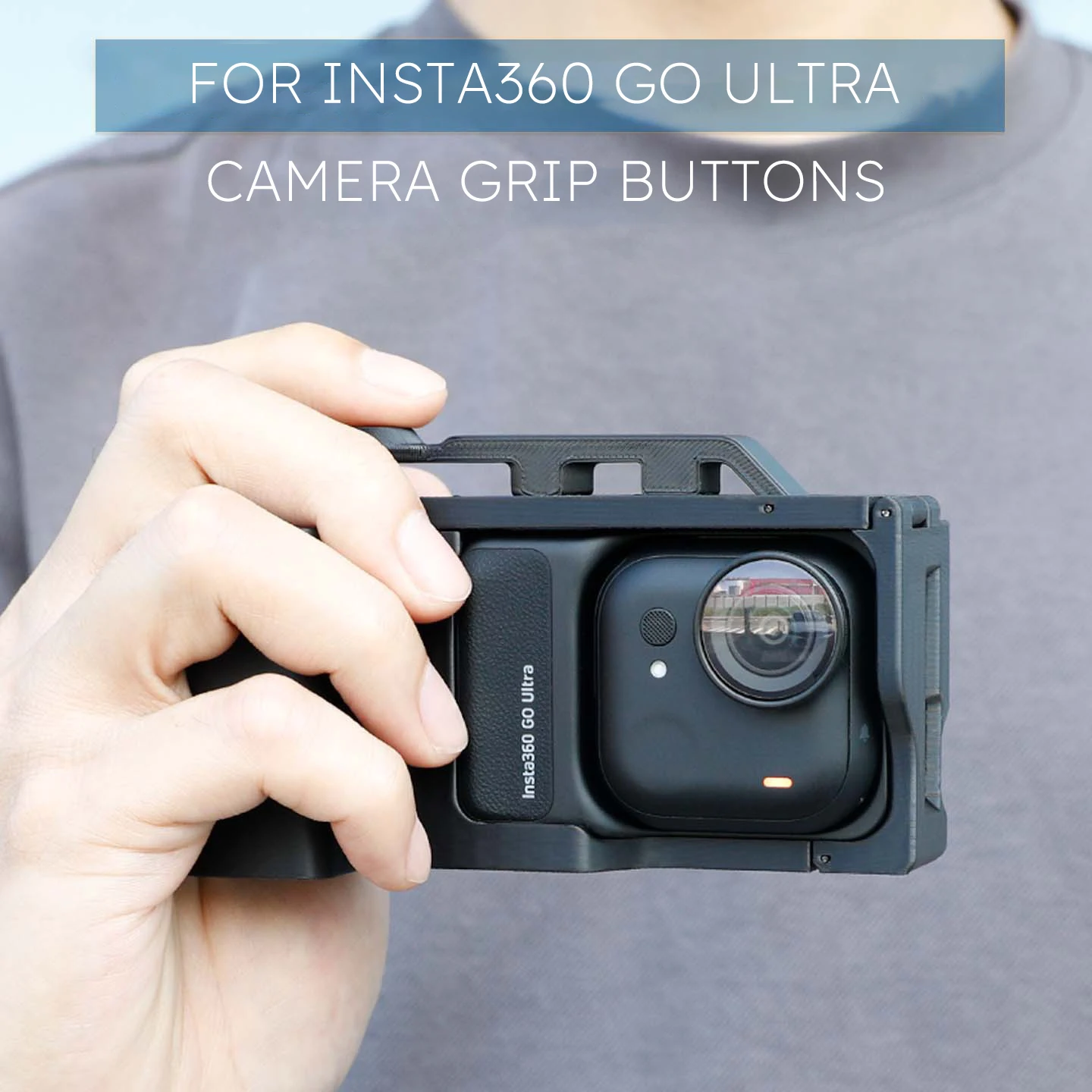 3D Printed ABS Grip Kit for Insta360 Go Ultra Xplorer Kit Ergonomic ...