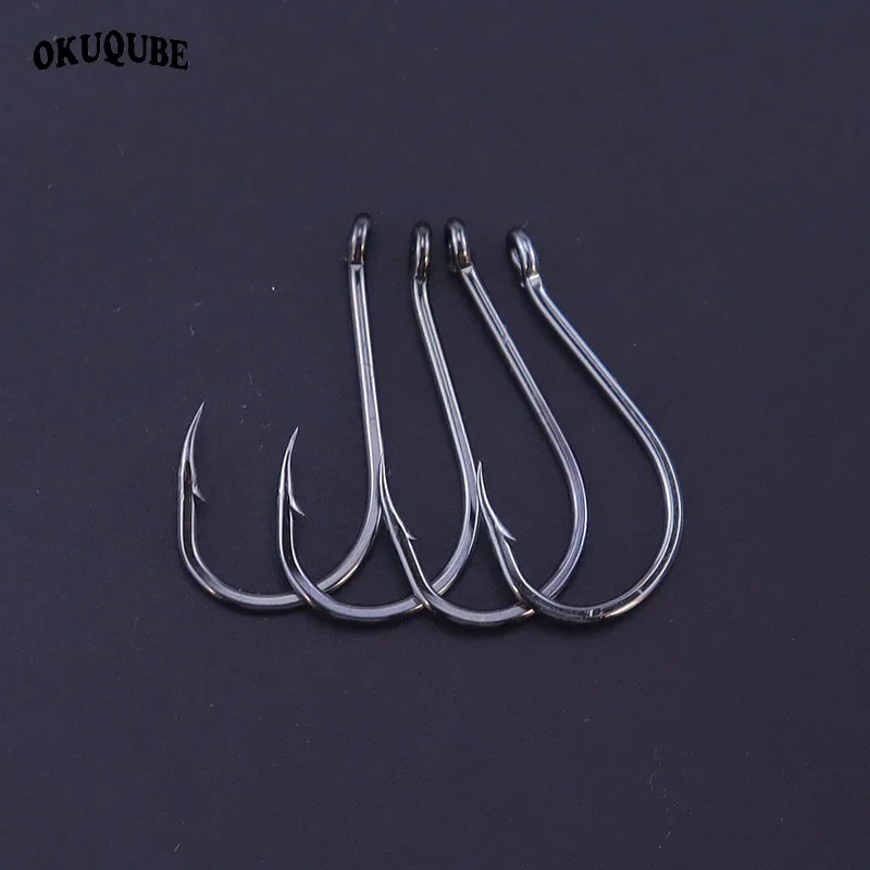 50pcs-lot-Fishing-Hooks-High-Carbon-Stainless-Steel-Coating-Barbed ...