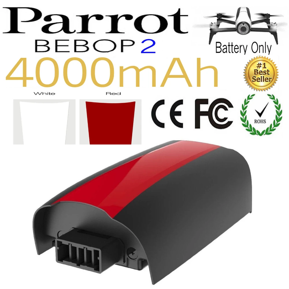 Upgrade-Lipo-Battery-For-Parrot-Bebop-2-Drone-Battery-4000mAh-11-1V ...