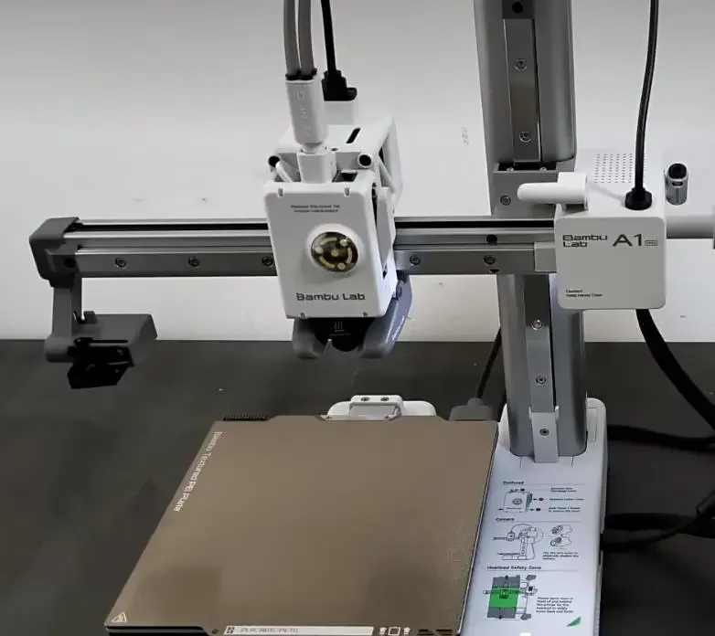 A1 mini impressora 3d, ams lite sistema multi-filamento, modelo de ...