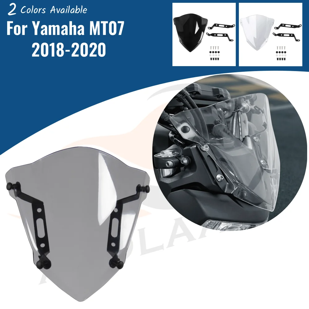 Motorcycle-Front-Screen-Wind-Shield-Accessories-For-Yamaha-MT-07-2018 ...
