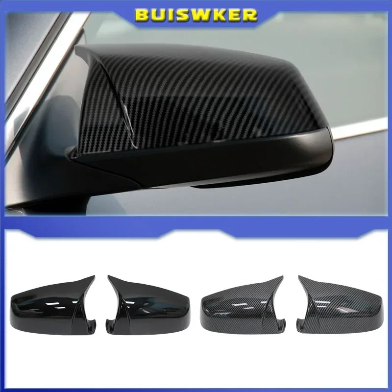 Horn-Caps-M-Style-High-Quality-Black-side-wing-mirror-Cap-Cover-for-BMW ...