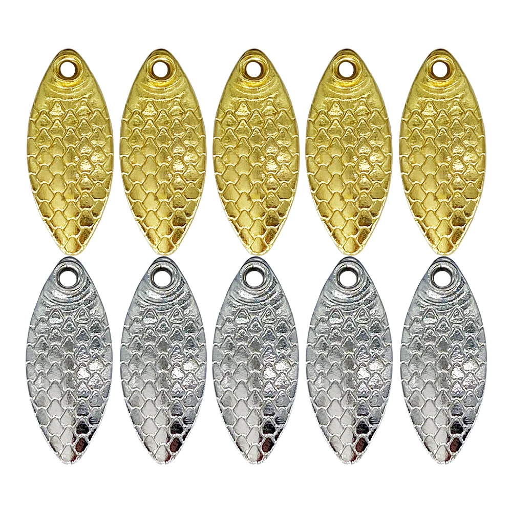 20-50-100pcs-Spinner-Bait-Rotating-Spinners-Spoon-Lures-pike-Metal-Fishing-Lure-Melon-seed ...