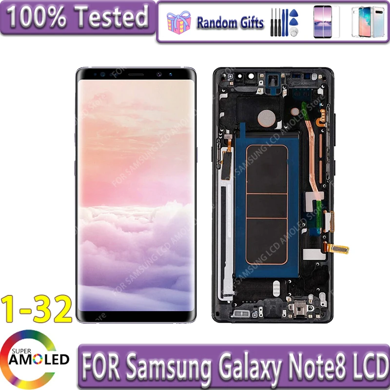 100-Test-6-3-AMOLED-For-Samsung-Galaxy-Note8-N950A-N950U-N950F-LCD ...