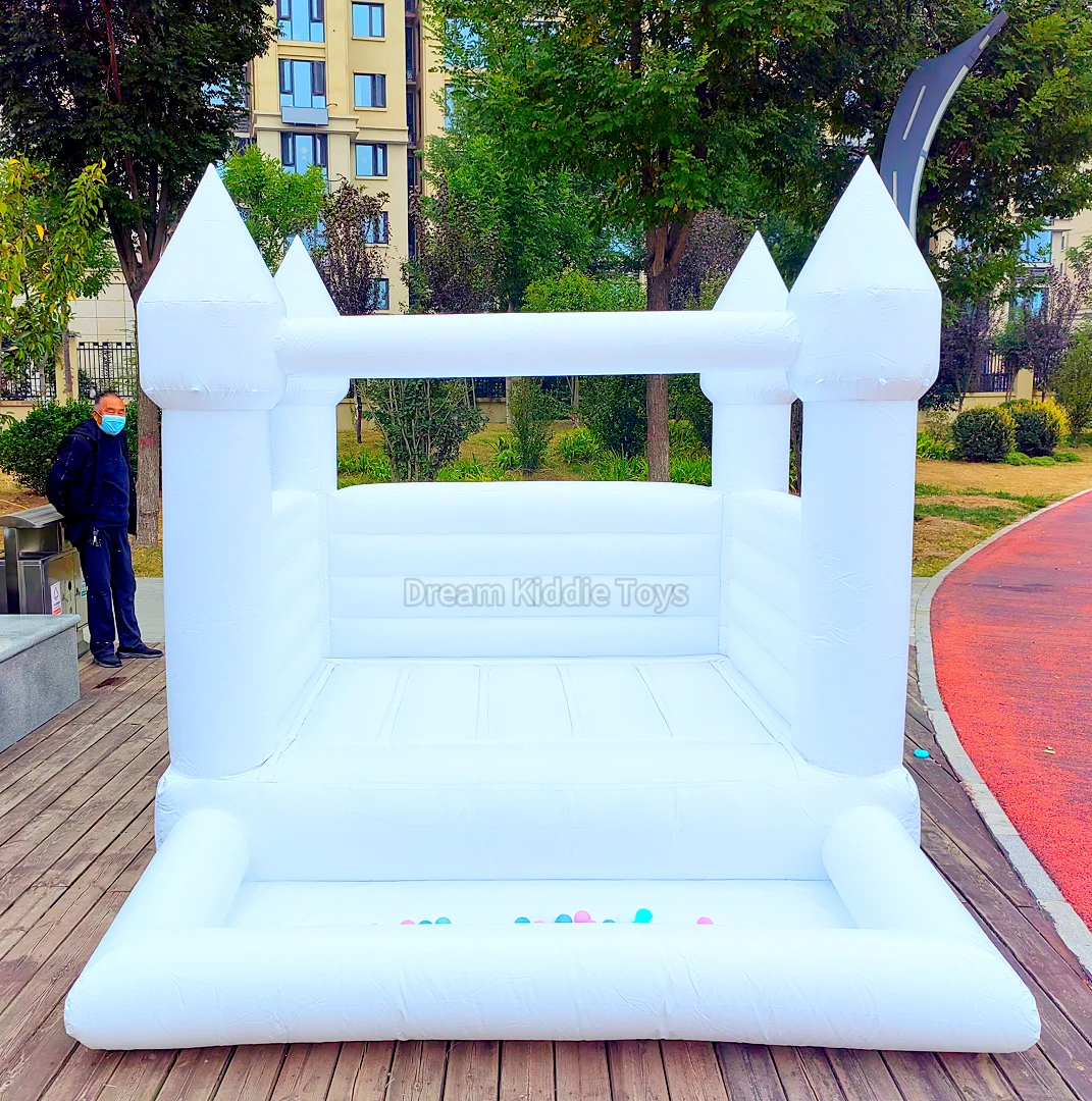 Commercial-children-white-Inflatable-bounce-house-indoor-miniature ...