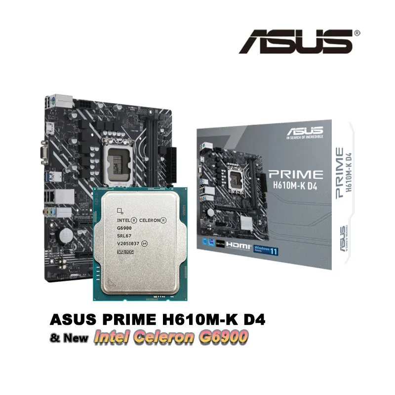 Asus-prime-H610M-K-d4-intel-celeron-g6900-cpu-placa-m-e-terno-lga-1700 ...