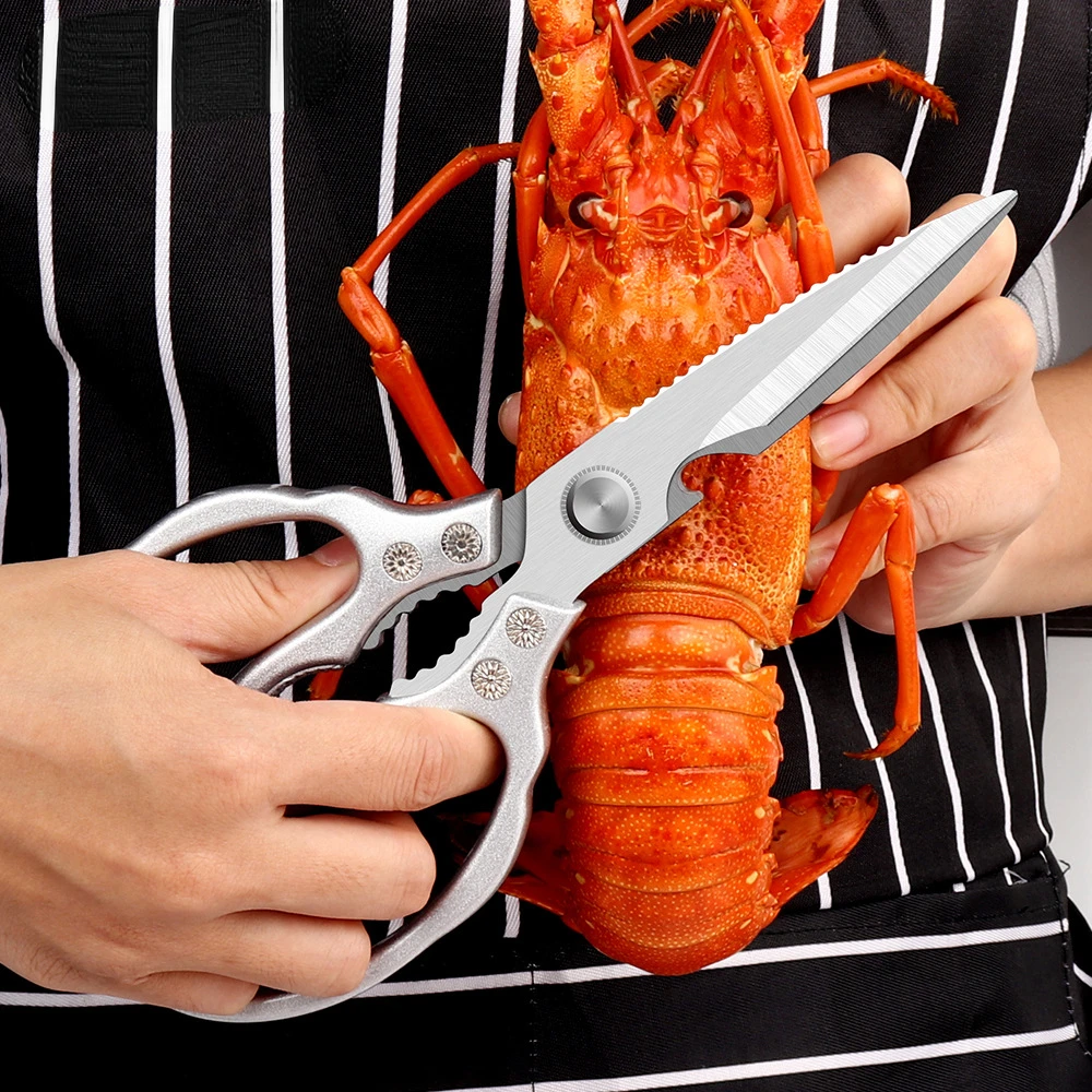 Kitchen Scissors Multipurpose Utility Stainless Steel Sharp Heavy Duty ...