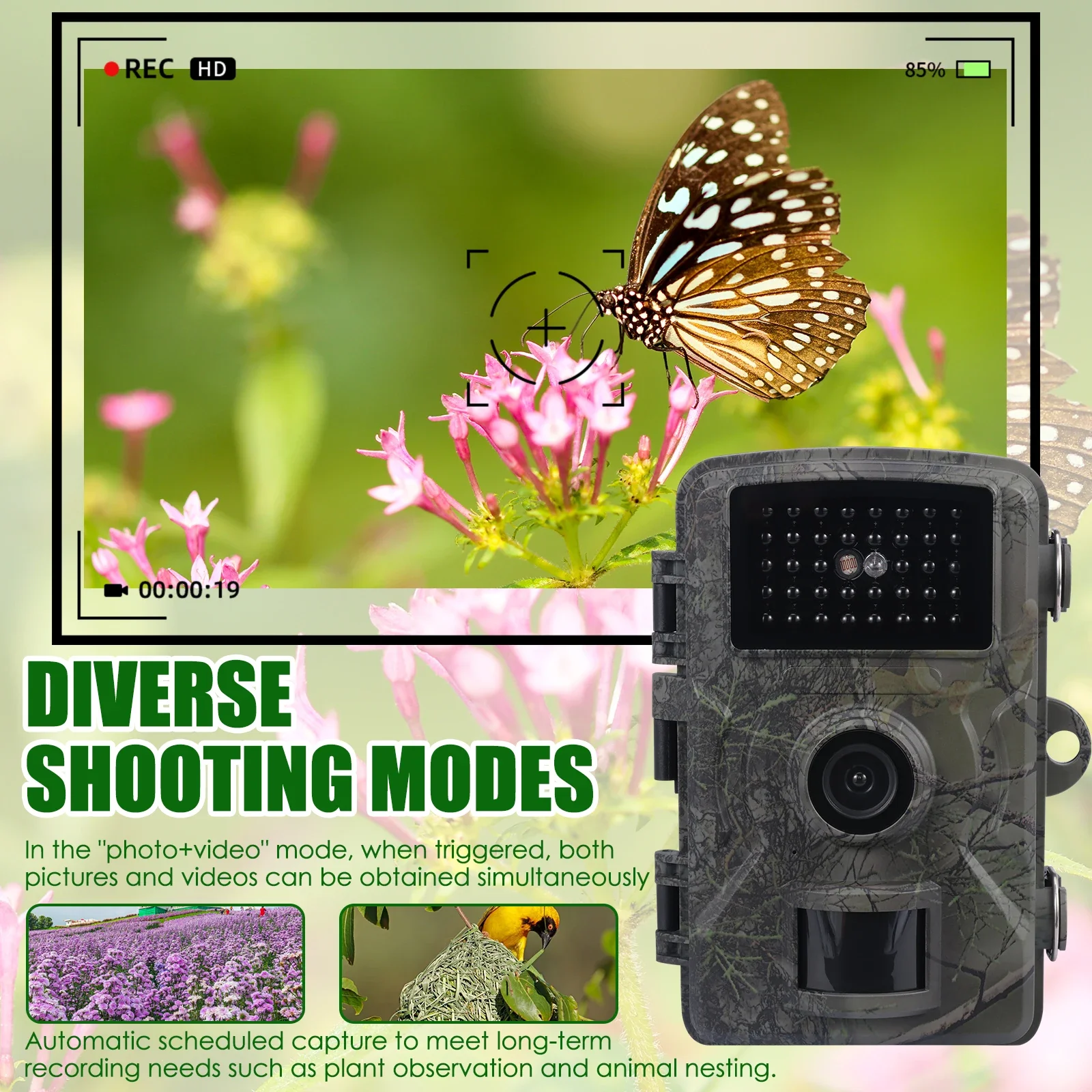 Trail Camera Infrared Sensor Waterproof Wildlife Monitoring Camera with ...