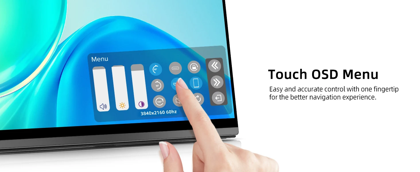 UPERFECT Unify S 4K Portable Monitor Touchscreen 15.6” Gravity Sensor ...