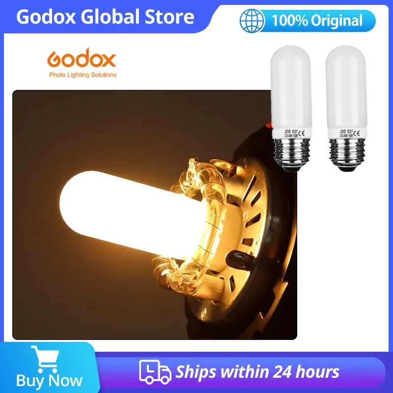 Godox 2PCS 150W Photo Light Modeling Lamp Bulb for Studio Strobe Flash ...