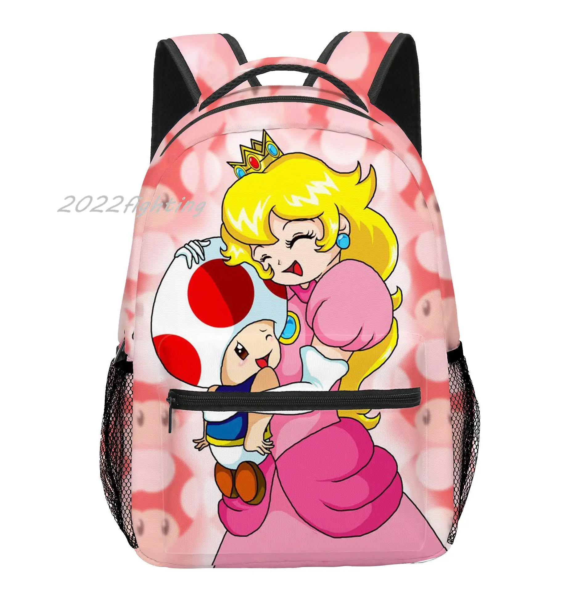 Super-Mario-backpack-Peach-Princess-Printe-Light-Teens-School-Bags ...