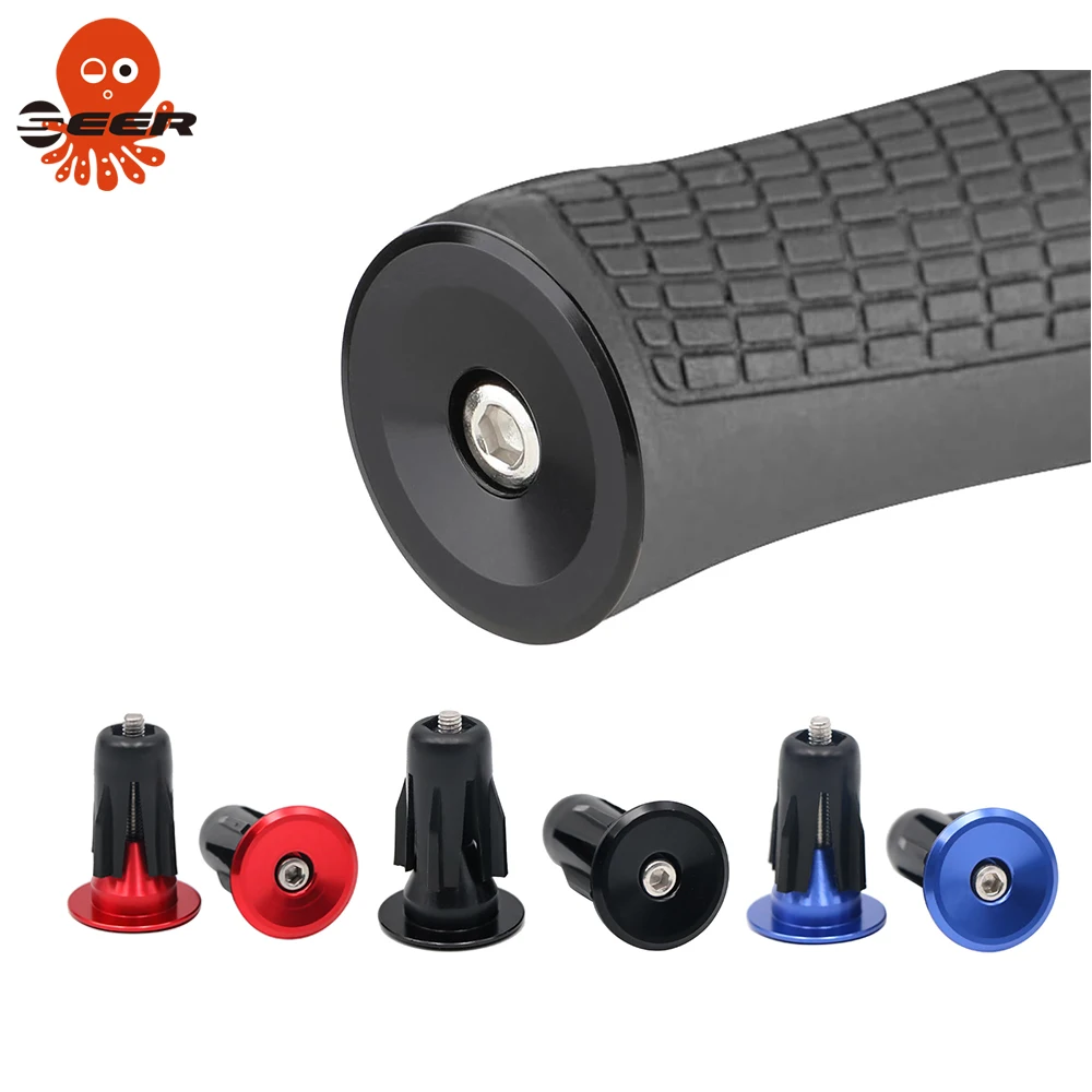 SEER Bicycle Handlebar End Caps Lightweight Aluminum Alloy MTB Bicycle ...