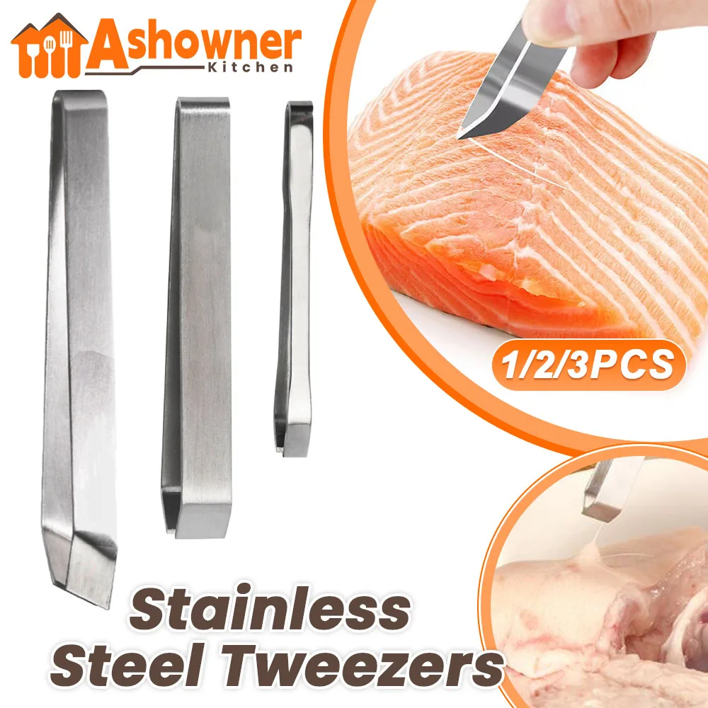 Fish-Bone-Tweezers-Stainless-Steel-Chicken-Feather-Seafood-Salmon-Bone ...