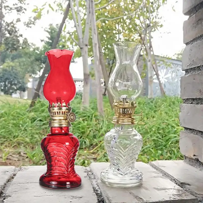 Oil Burning Lantern Handheld Oil Lamp Retro Querosene Lâmpada Camping ...