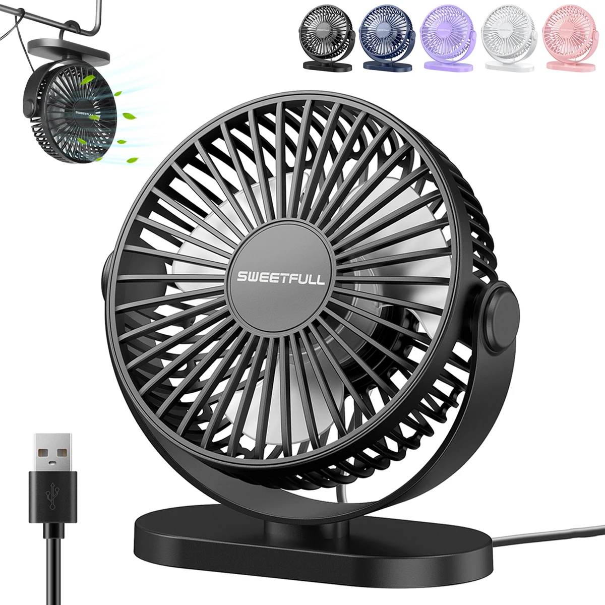 Mini-USB-Desktop-Fan-Portable-Hook-up-Fan-Desktop-Office-USB-Quiet ...