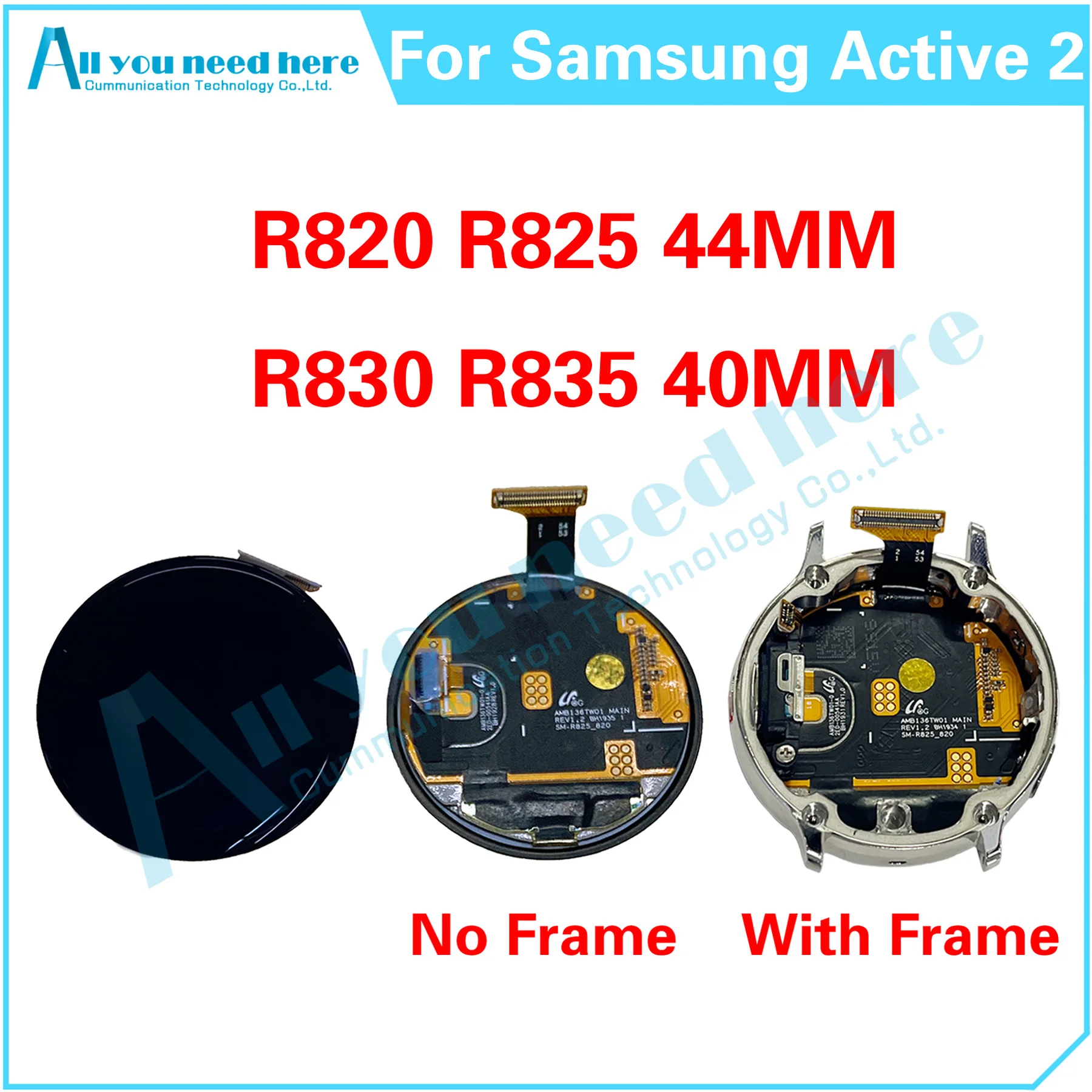 For Samsung Watch Active 2 SM-R820 SM-R825 44MM / SM-R830 SM-R835 40MM ...