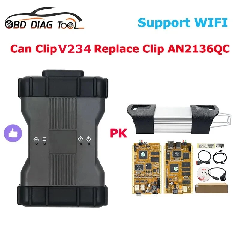 New-Can-Clip-V234-for-Renault-VCI-Full-Chip-OBD2-Scanner-Replace-For ...