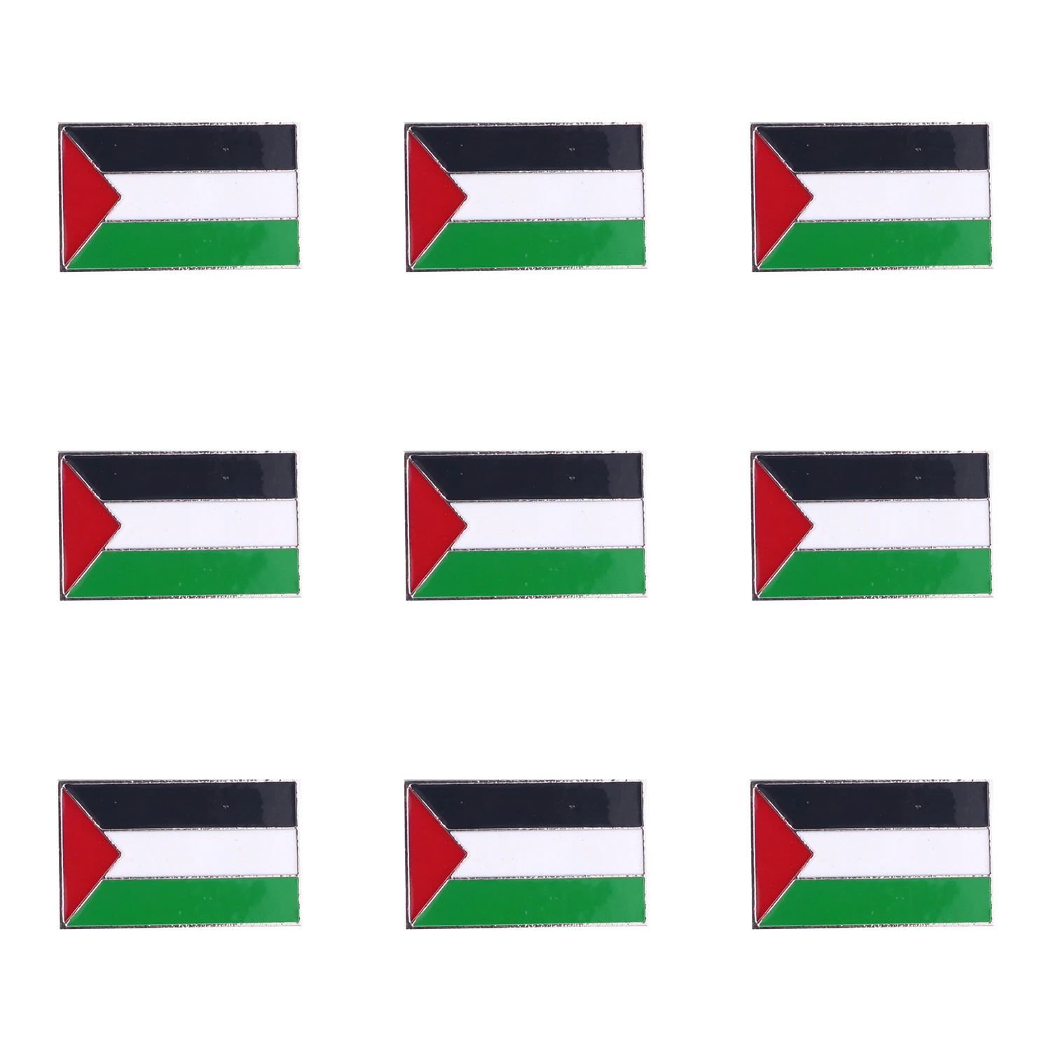 10pcs-Palestine-National-Flag-Enamel-Drop-Oil-Zinc-Alloy-Butterfly ...