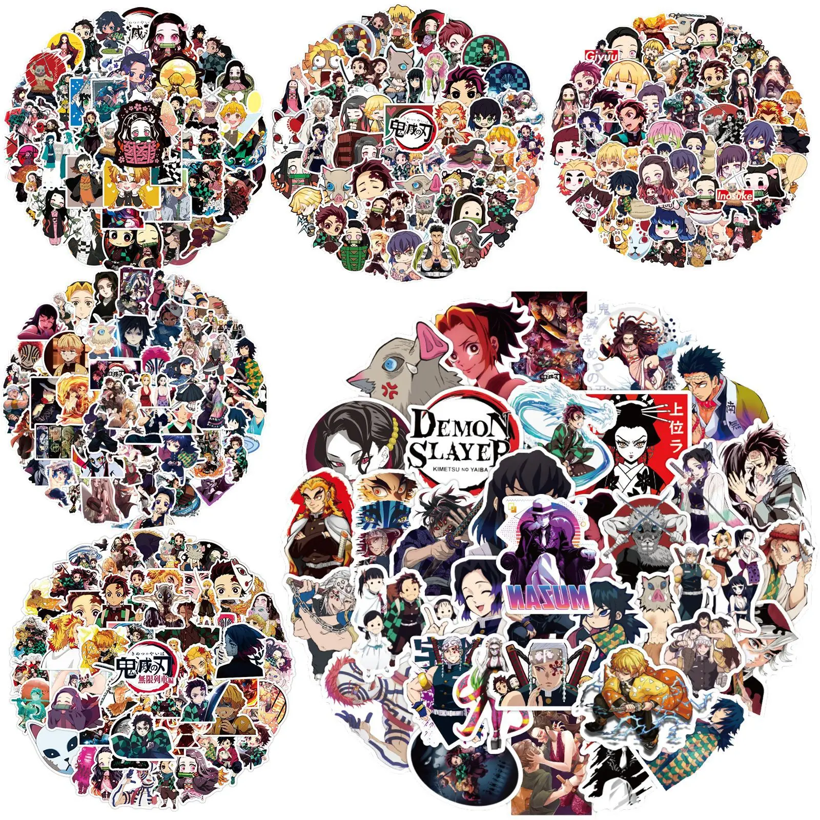 50pcs-Various-Demon-Slayer-Anime-Stickers-Waterproof-Phone-Case-Kawaii ...
