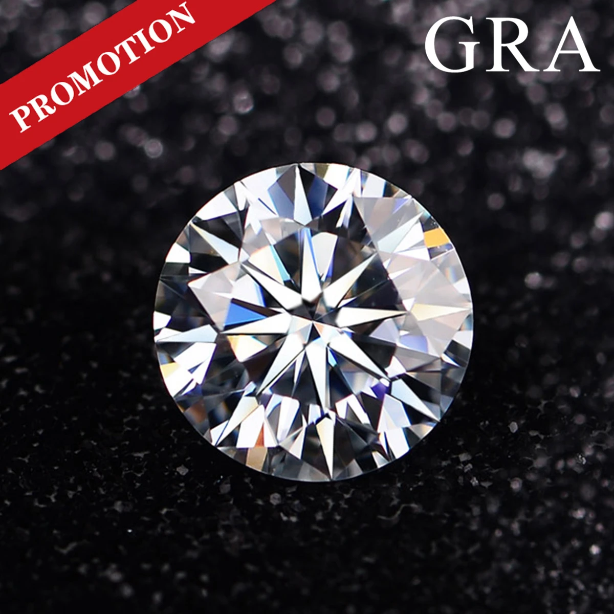 Genuine 0.1 To 9ct G Color Real Moissanite Diamonds With Gra ...