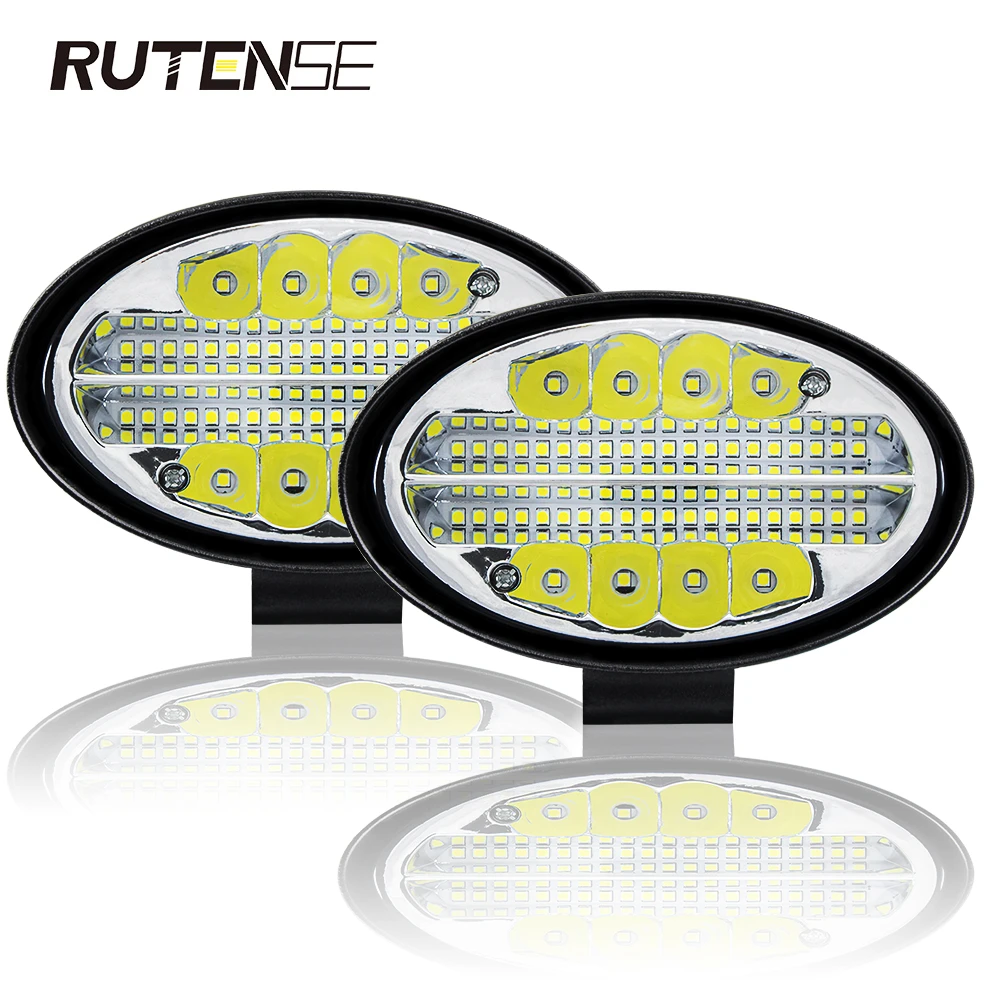 144w Led Oval Work Light Bar 12v 24v For Tractor Off Road Super Bright ...