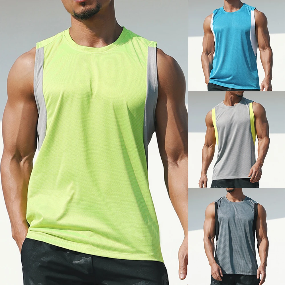 Mens-Muscle-Tank-Tops-Quick-Dry-Vest-Fitness-Workout-Gym-Sports-Singlet ...