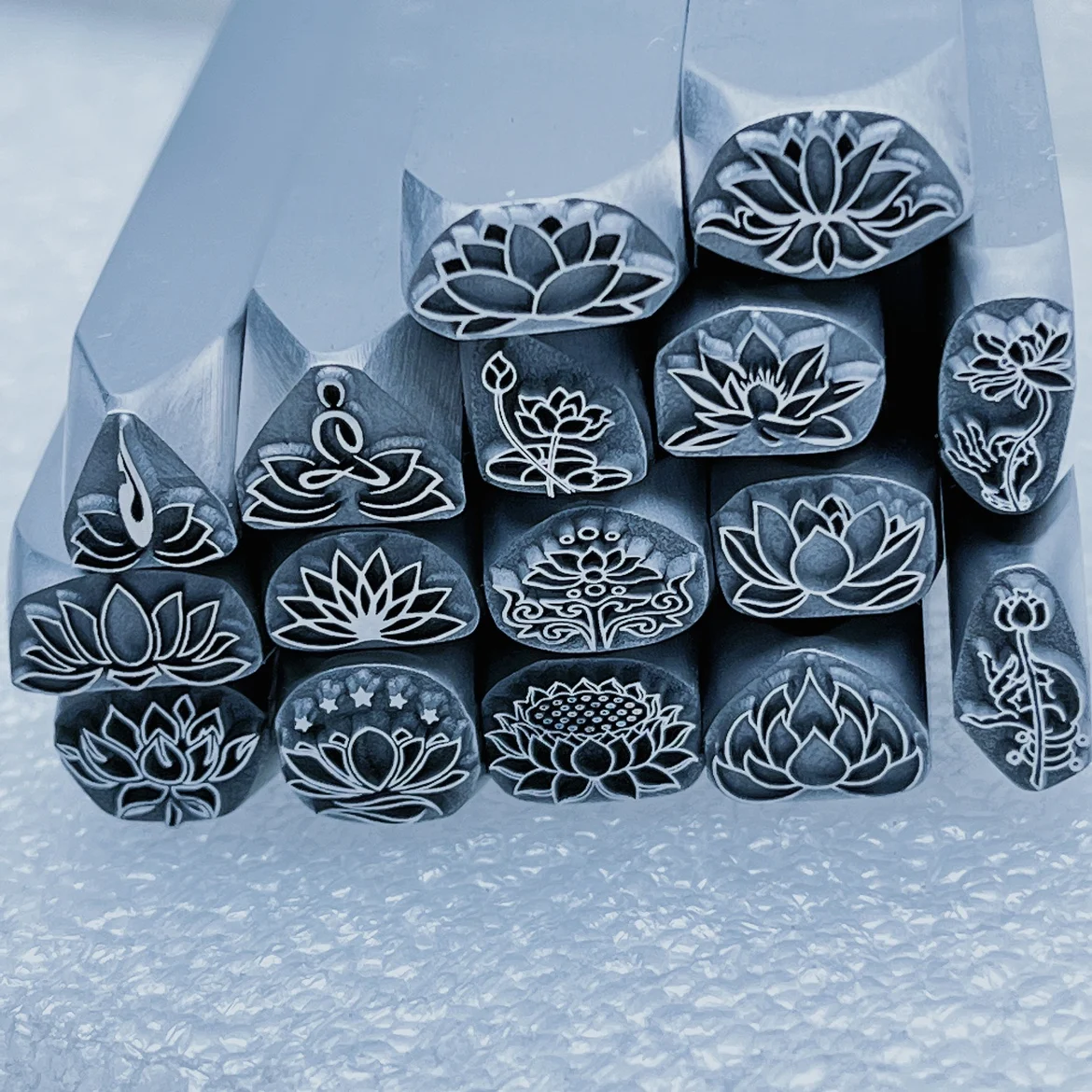 Lotus-Flower-Design-Metal-Stamps-Jewelry-Making-Punch-Steel-Puncher ...