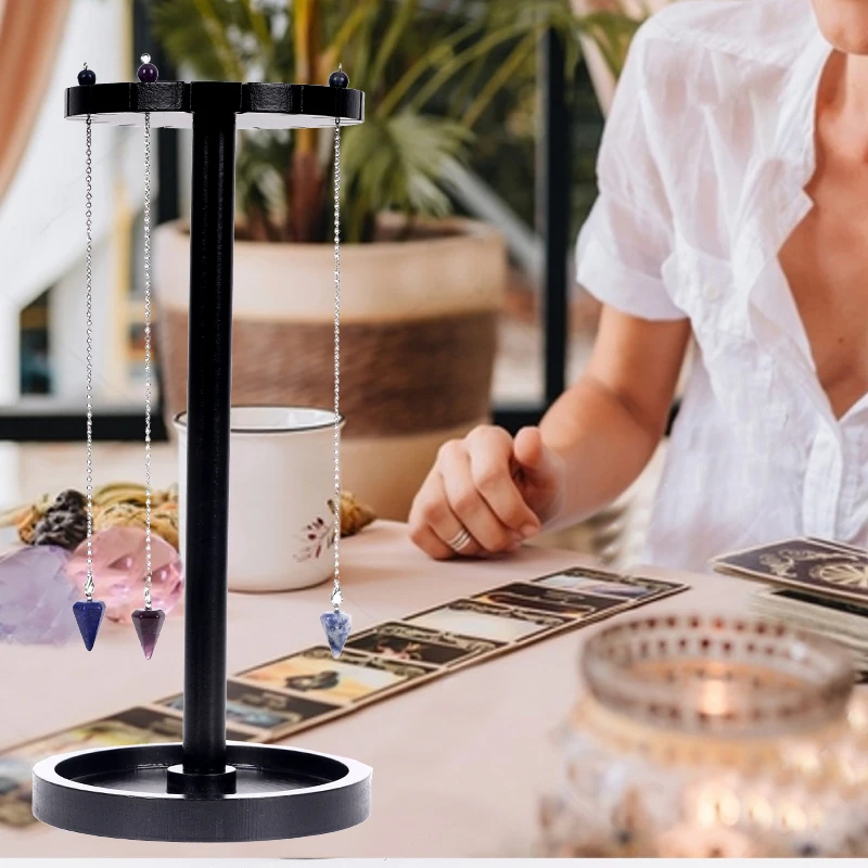 Crystal-bracket-crystal-pendant-wooden-pendulum-display-frame-witch ...