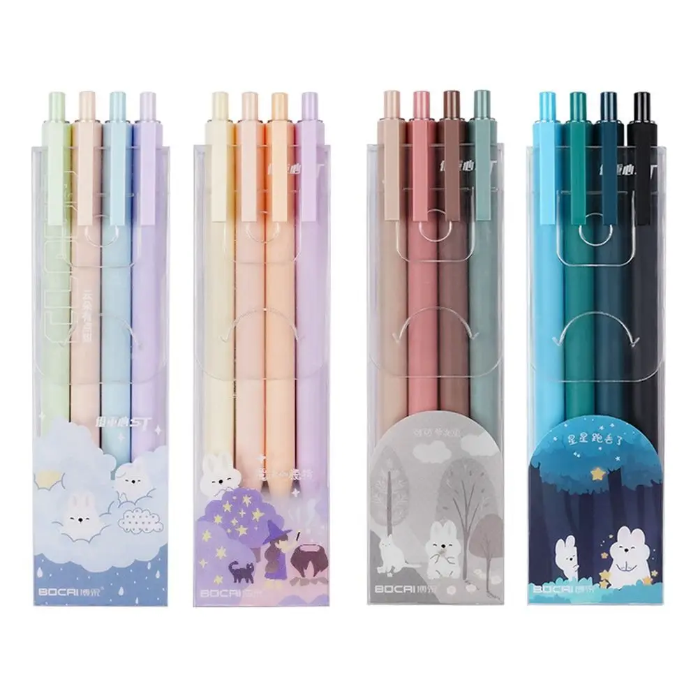 4-warna-Set-jenis-tekan-pena-Gel-kreatif-cepat-kering-alat-tulis-pena ...