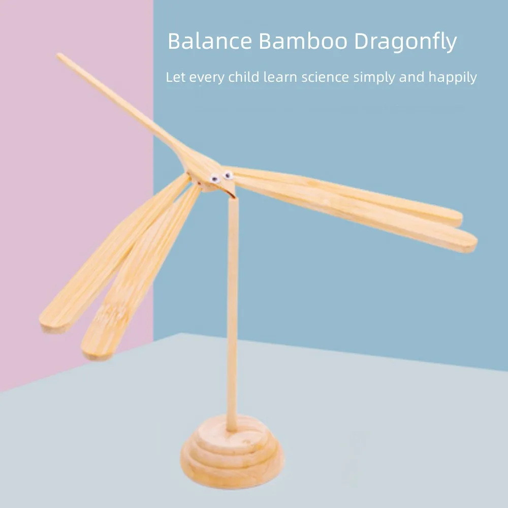 Balancing Bamboo Dragonfly Tumblers Toy Handmade Stimulate Children's Curiosity| | - AliExpress