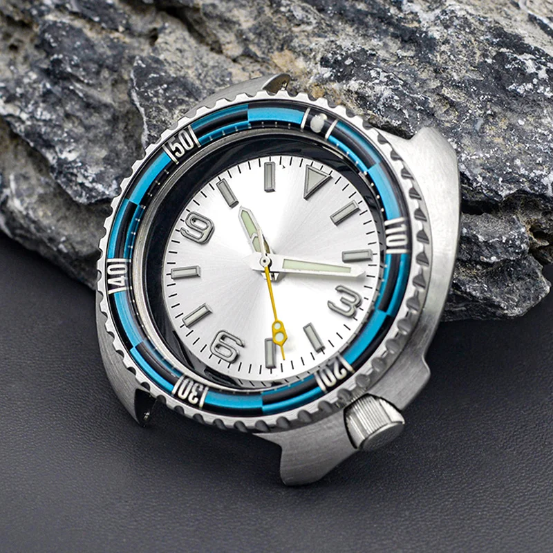 Silver-Turtle-Case-Seiko-Mod-Wristwatch-NH35-Japan-Automatic-Movement ...