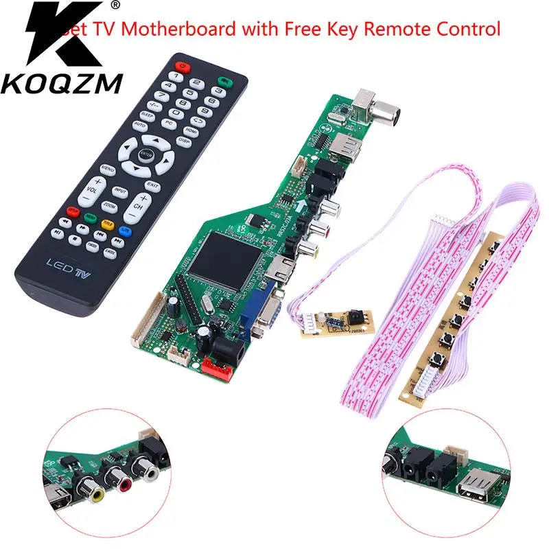 LCD TV Drive Board RR52C.03A TV Controller Driver Board Digital Signal ...