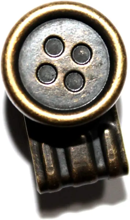 Melo Tough Movable No Sew Button End Brace Suspender Button Clips Set ...