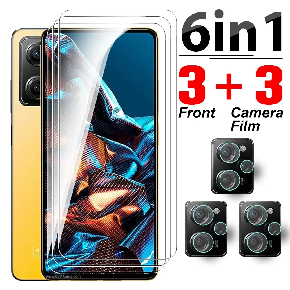 6IN1-For-Xiaomi-Poco-X5-X6-Pro-Glass-Tempered-Glass-Pocco-Poko-Little ...