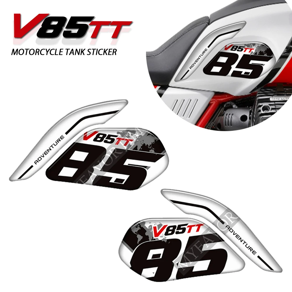 For-Moto-Guzzi-V85TT-V85-TT-Tank-Pad-Protector-Stickers-Decal-Luggage ...