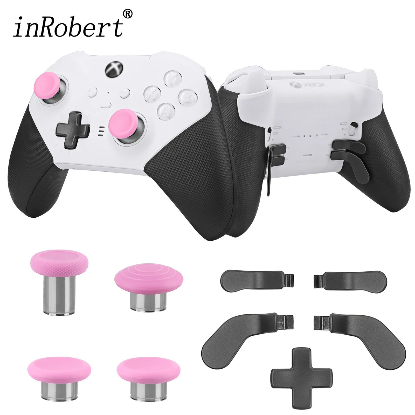 inRobert Metal D-Pad Trigger Paddles Replacement Thumbstick for Xbox ...