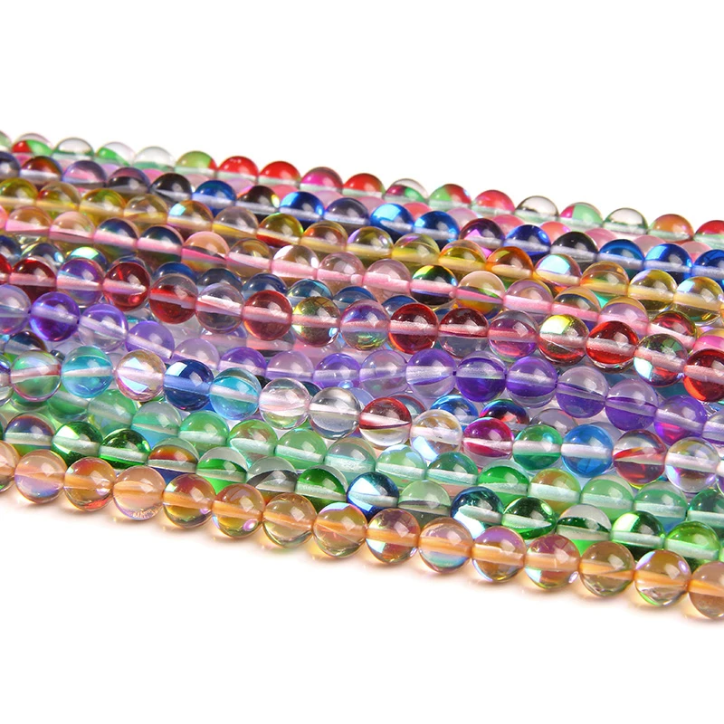 Synthetic-crystal-AB-Frosted-Austrian-Crystal-Round-glass-Beads-For ...