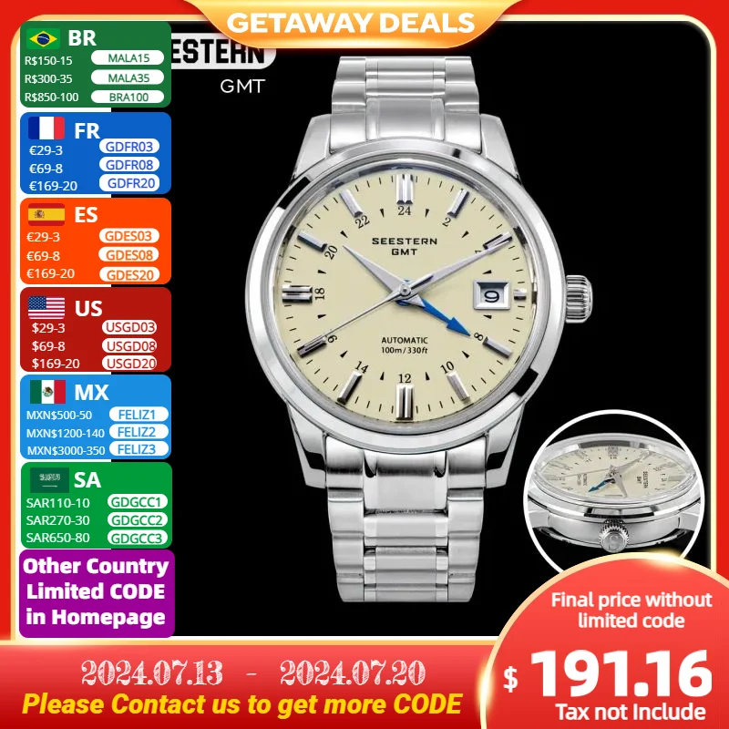 SEESTERN-GMT-Men-of-Watch-Automatic-NH34-Movement-Domed-Sapphire ...