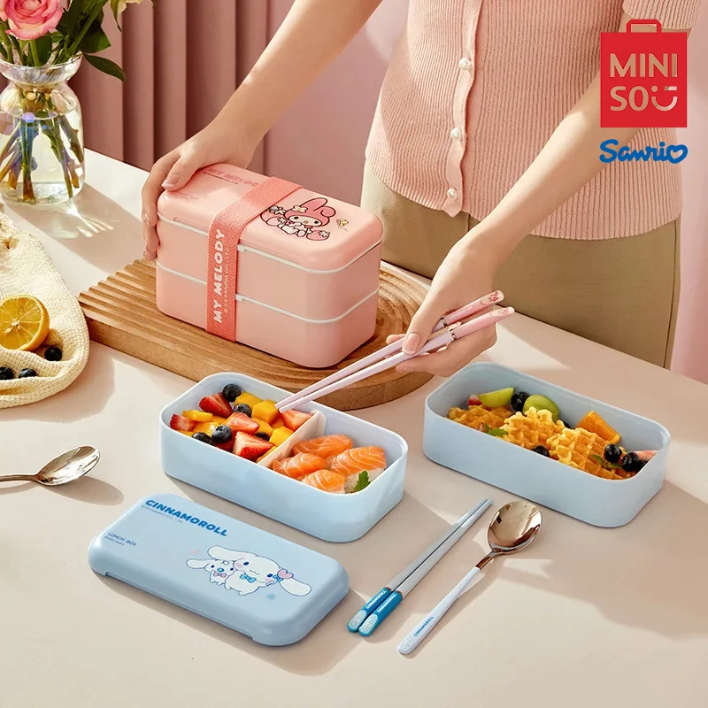 MINISO-My-Melody-Lunch-Box-Cinnamonroll-Thermos-Lunch-Box-With ...