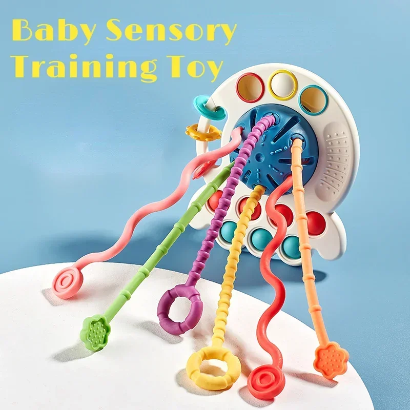 Baby-Montessori-Sensory-Development-Educational-Toys-Pull-String-Finger ...