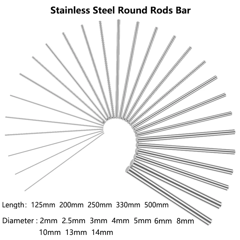 1-5pc-Stainless-Steel-Model-Straight-Metal-Metric-Round-Shaft-Rod ...