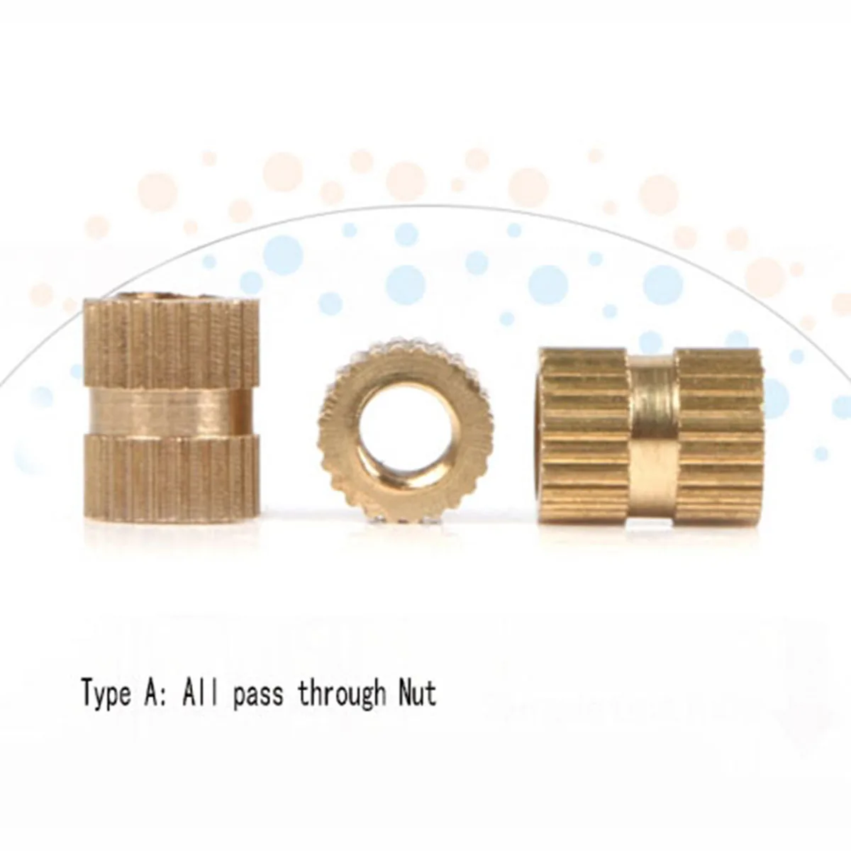 M3-Brass-nut-Type-A-all-pass-through-plastic-injection-molding-pre ...