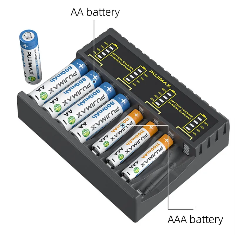 Battery-Charger-8-Slots-with-LED-Indicator-for-Ni-MH-Ni-Cd-AAA-AA ...