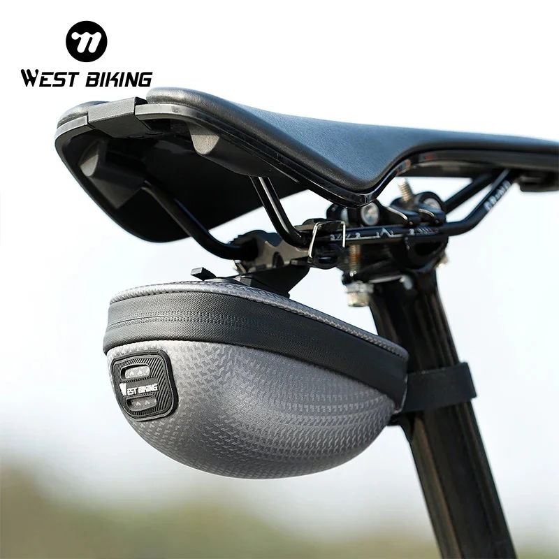 WEST-BIKING-Mini-Bike-Saddle-Bag-Rear-Waterproof-Hard-Shell-Cycling ...