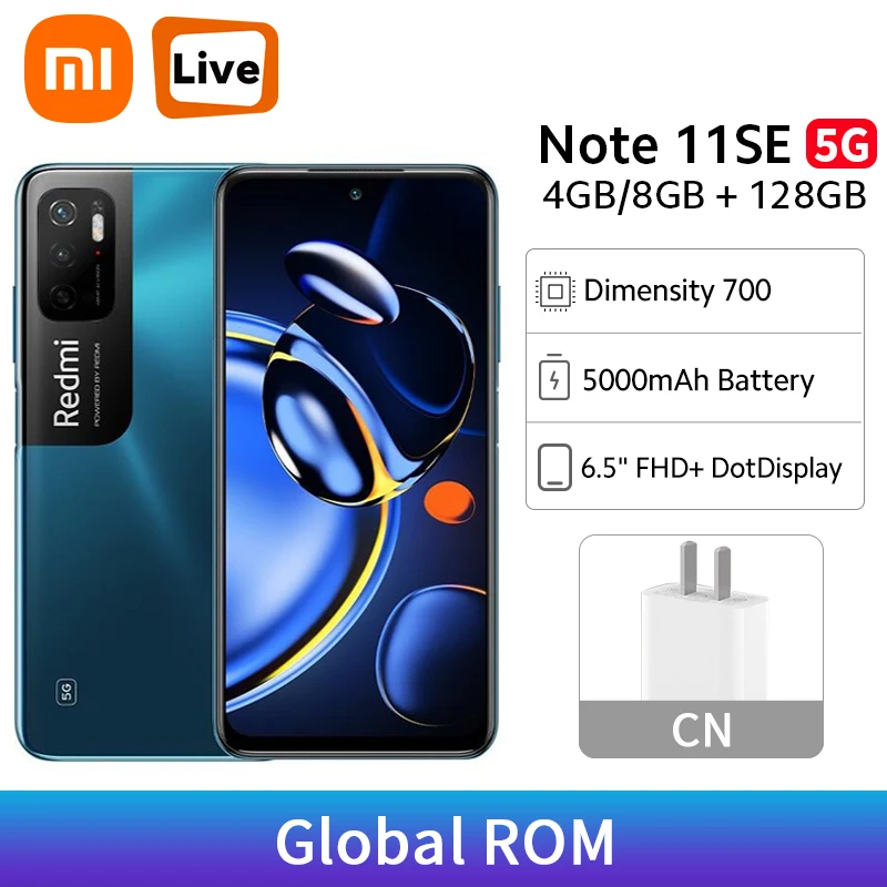 Global-ROM-Xiaomi-Redmi-Note-11SE-4GB-128GB-Dimensity-700-48MP-Dual ...