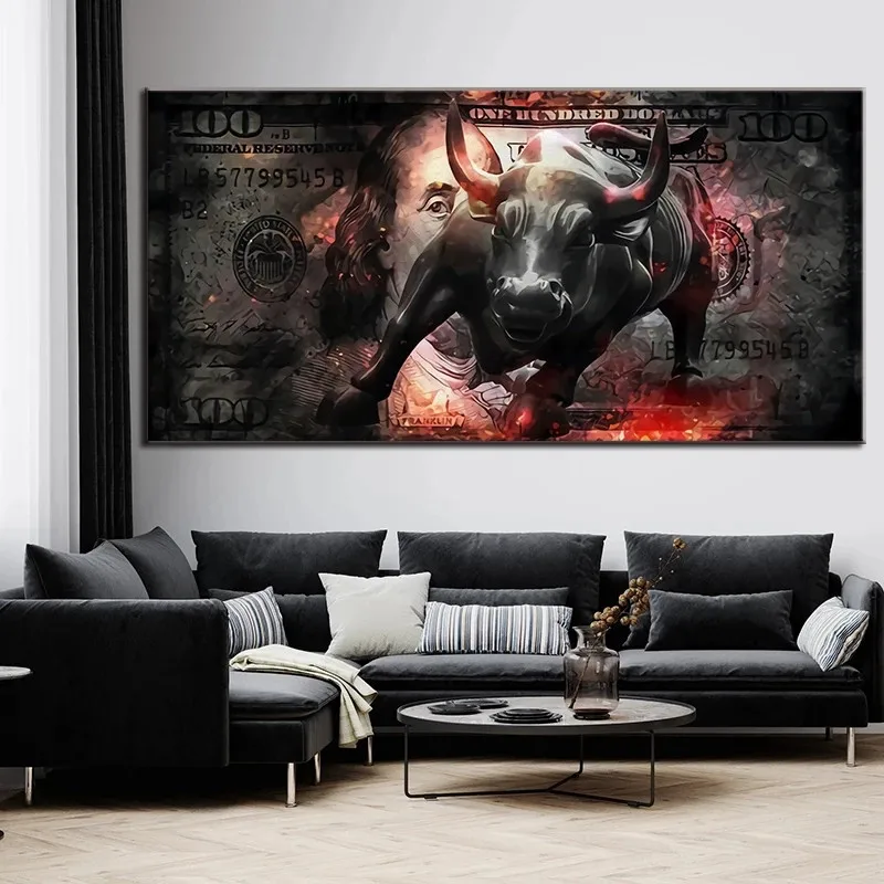 Wall Street Bull Wall Art