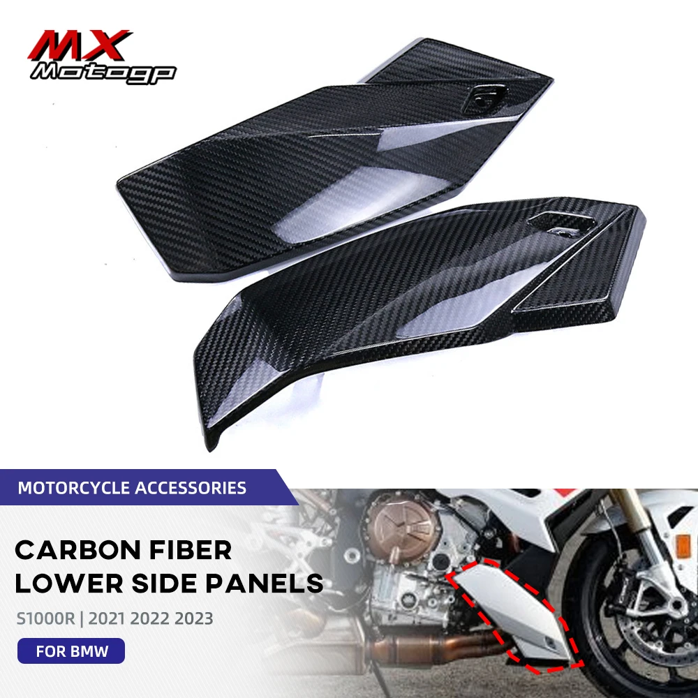 For-BMW-S1000R-2021-2022-M1000R-2023-Carbon-Fiber-Lower-Side-Panels ...