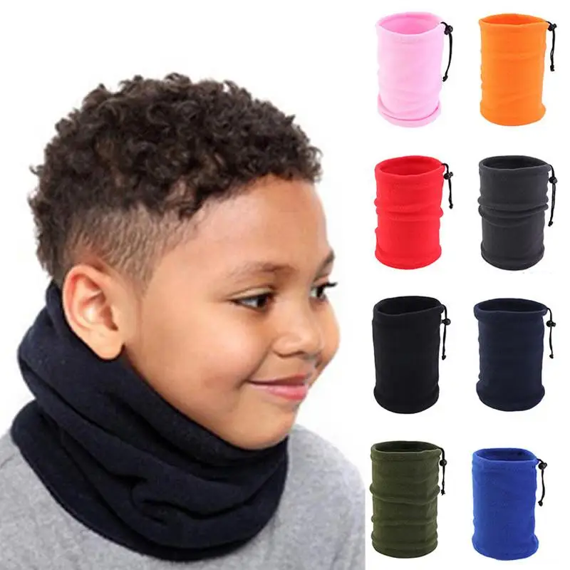 Winter Scarf For Children 2022 Warm Baby Fleece Scarf Neck Warmer ...