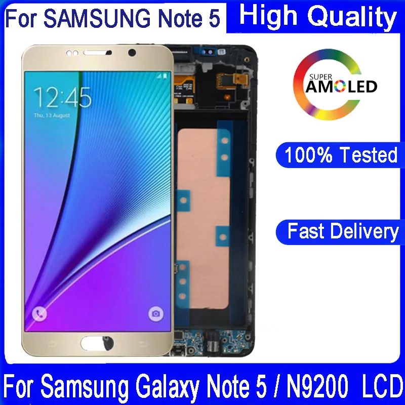 5-7-inch-Original-LCD-Display-With-Frame-for-SAMSUNG-Note-5-N9200-SM ...