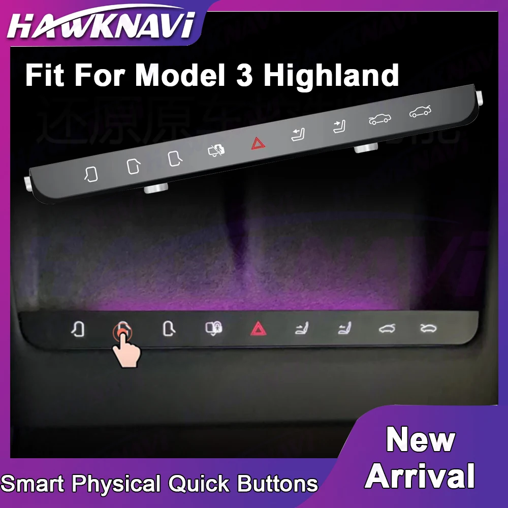 Hawknavi for Tesla Model 3 Highland Center Console Smart Physical ...